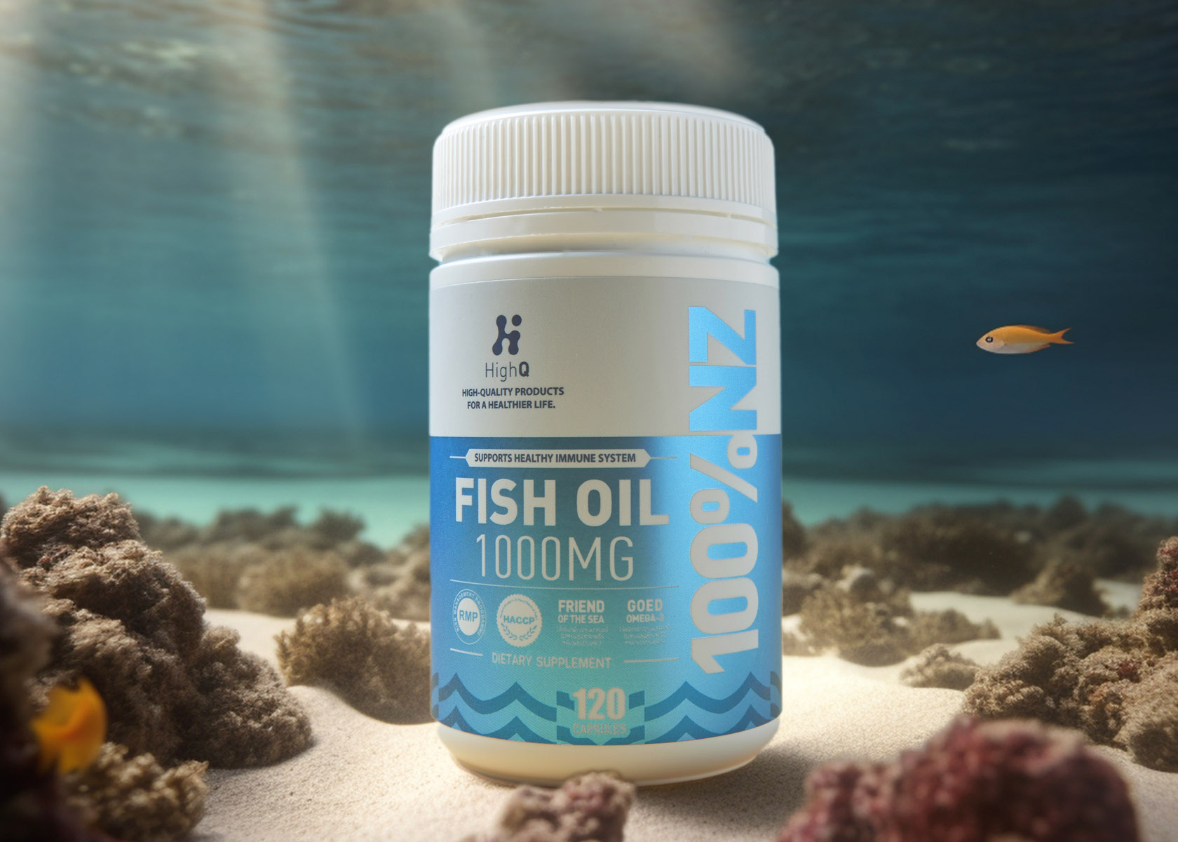 HighQ Fish Oil 1000mg Capsules 120's | UHM