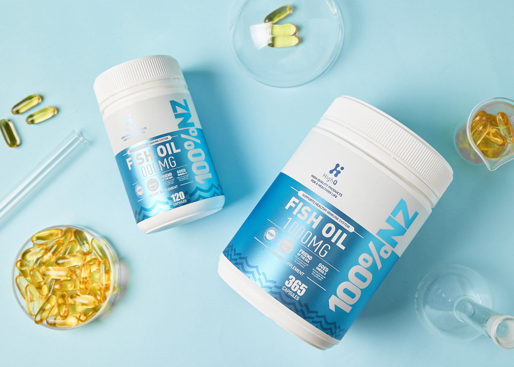 HighQ Fish Oil 1000mg Capsules 120's | UHM