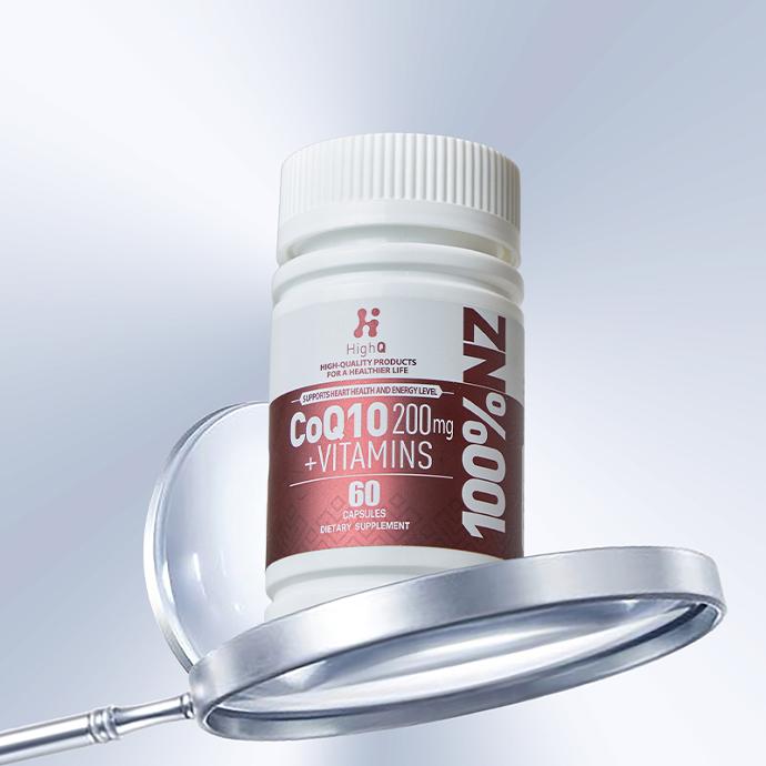 HighQ CoQ10 200mg + Vitamins 60 Capsules | UHM